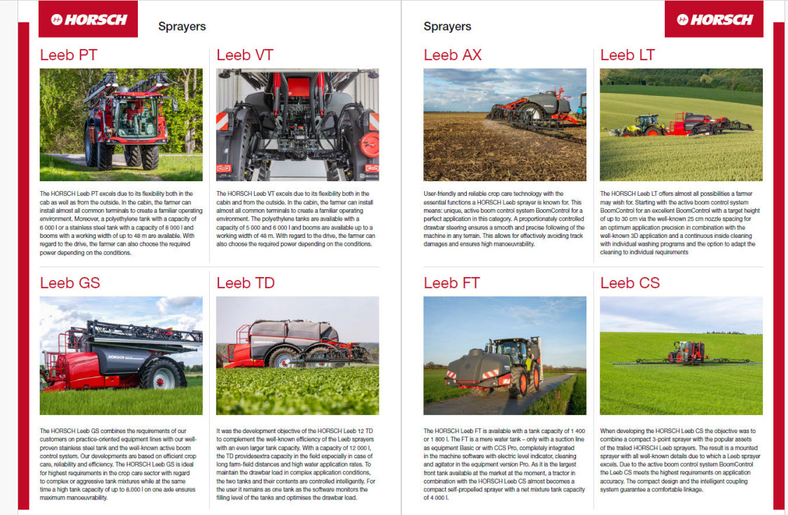 CLAAS EASTERN - HORSCH Sprayers