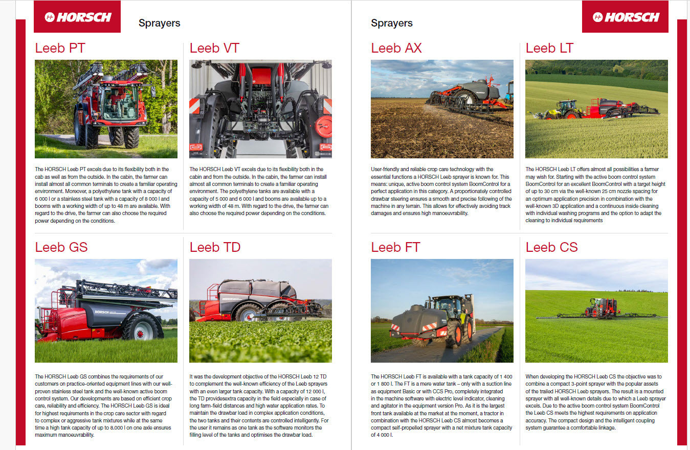 CLAAS EASTERN - HORSCH Sprayers