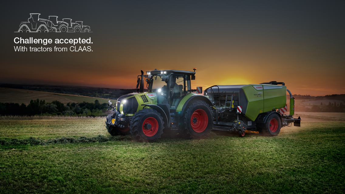 CLAAS WESTERN - The ARION 570. 4 cylinders, 180hp and endless ...